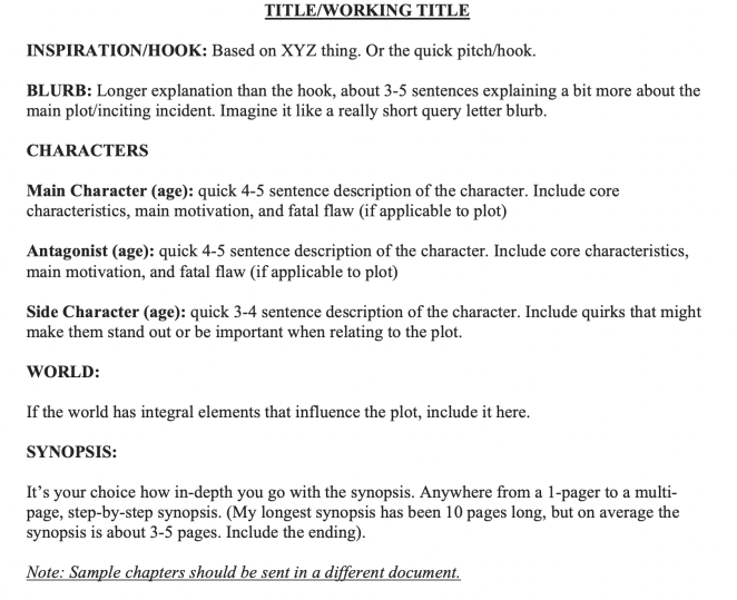 Book Proposals (for fiction) – Writer's Block Party